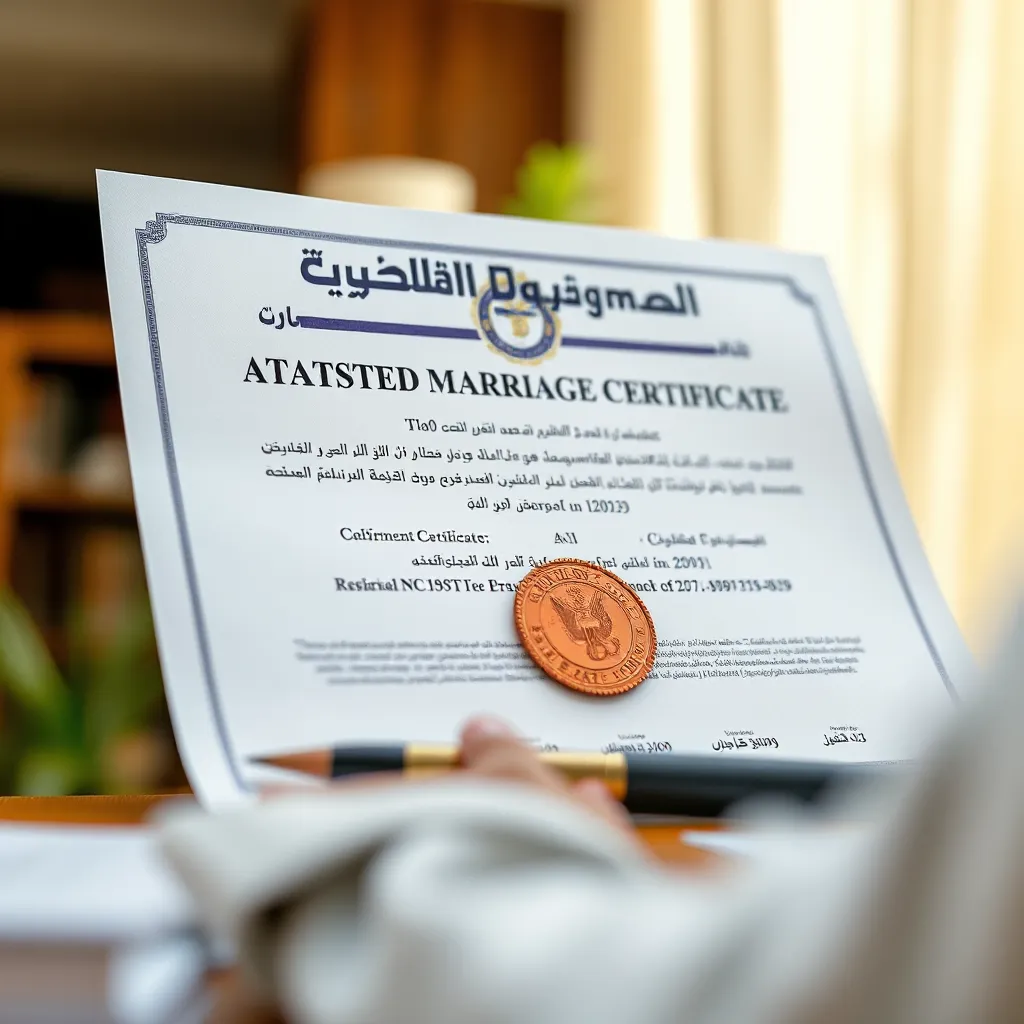 Significance of Attested Marriage Certificates in UAE