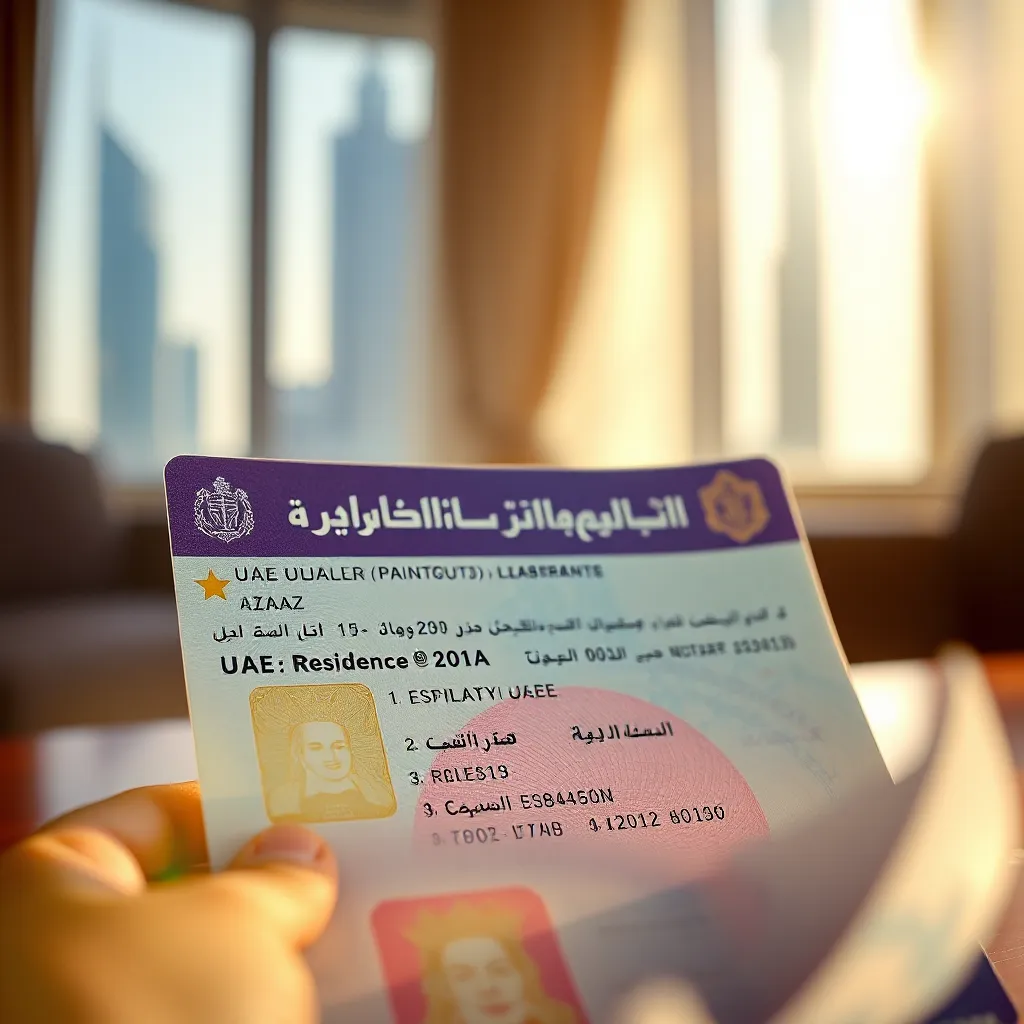 Guide to Obtaining Your Residence Visa Copy in the UAE